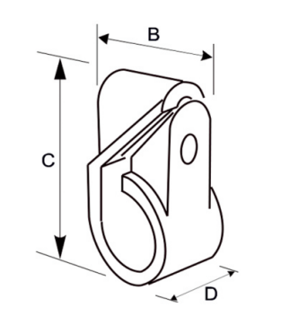 PVC Single Bolt Cable Cleat – Laxmi Industries